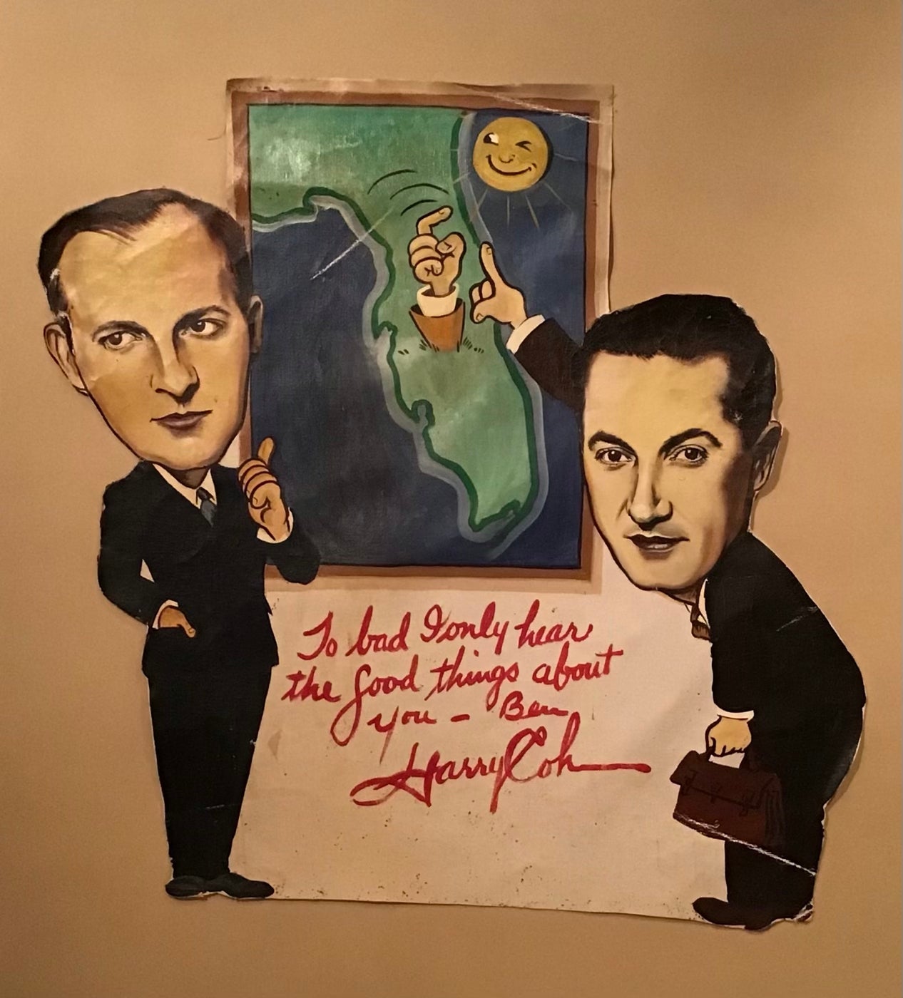 Ben Bernie Lot - with Original Oil Painting of Ben and Harry by Bernie ...