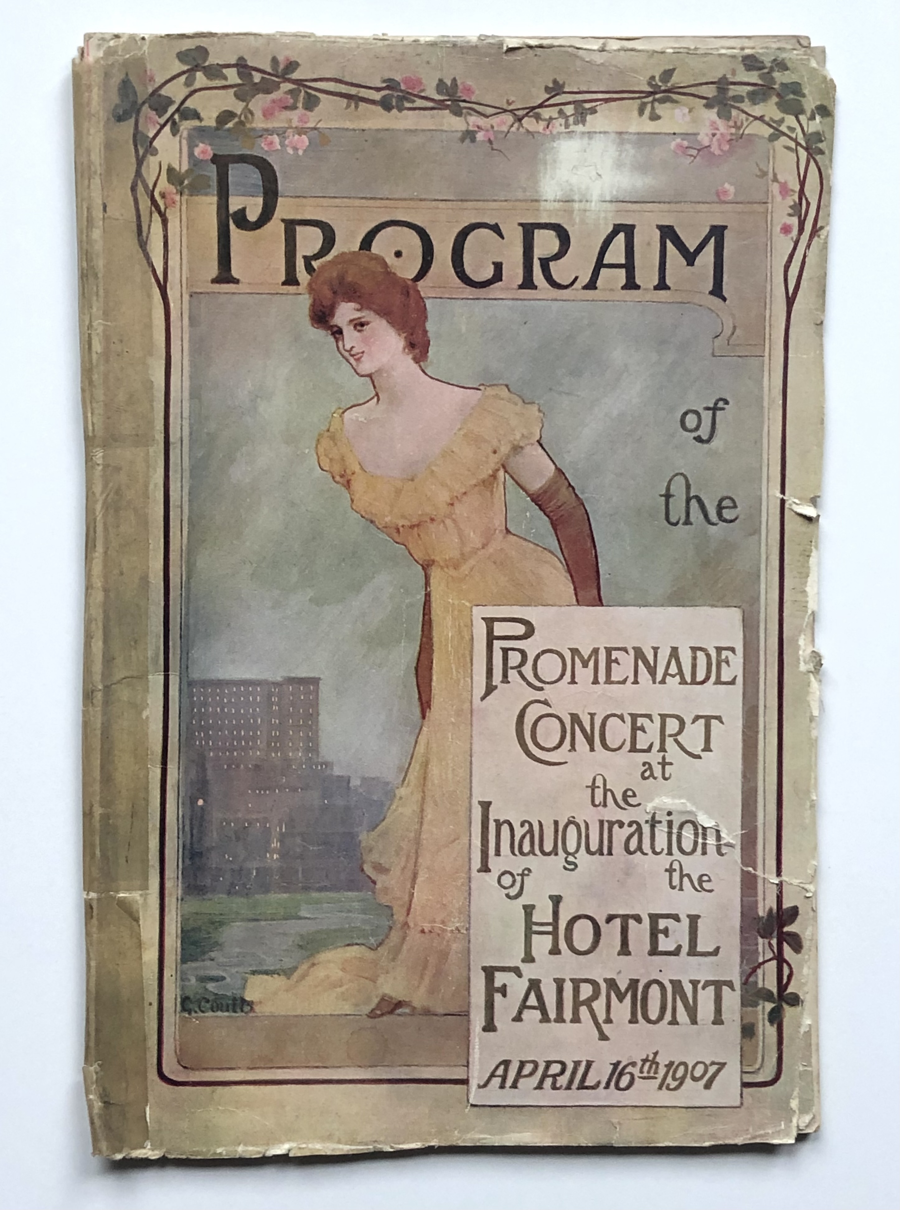 FAIRMONT HOTEL San Franciso PROGRAM of the PROMENADE CONCERT at the ...
