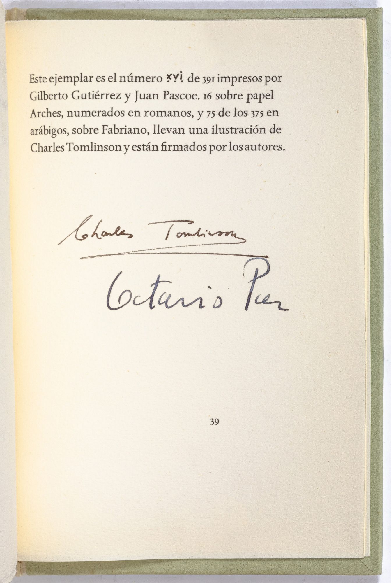 Air Born / Hijos del Aire by PAZ, Octavio and Charles Tomlinson: Fine ...