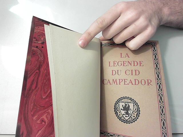 La Légende du Cid Campeador de A. Arnoux: Très bon | JLG_livres anciens ...