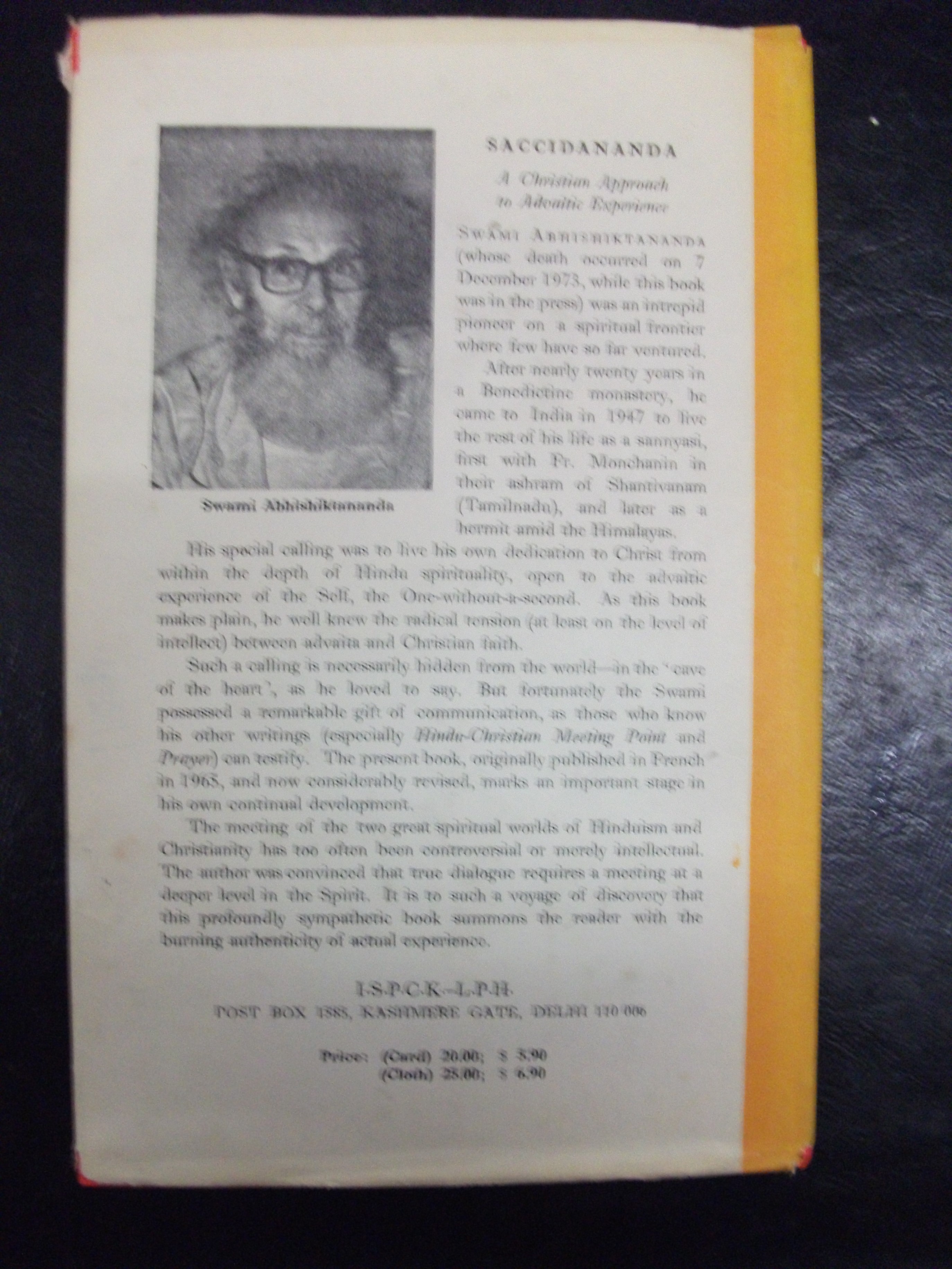 Saccidananda: A Christian Approach to Advatic Experiences by Henri Le ...