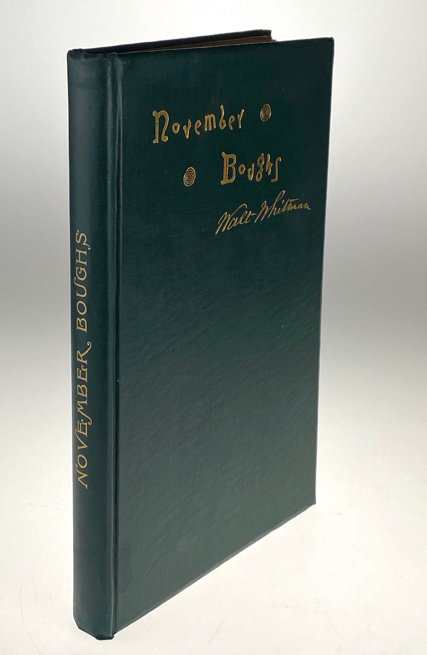 [Whitman, Walt- Fine, Inscribed by Horace Traubel, Whitman's Close ...