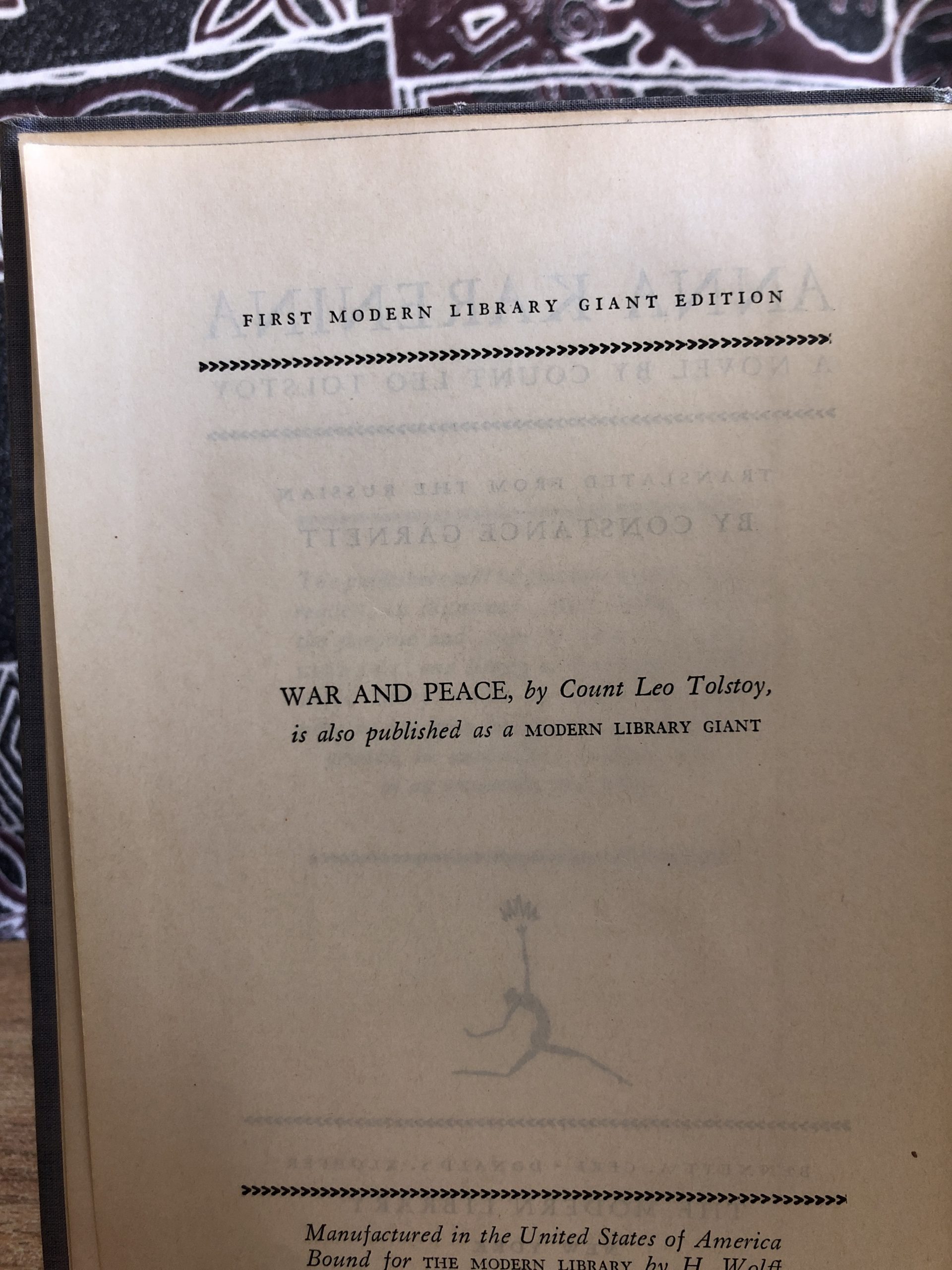 Anna Karenina [First Modern Library Giant Edition] by Leo Tolstoy ...