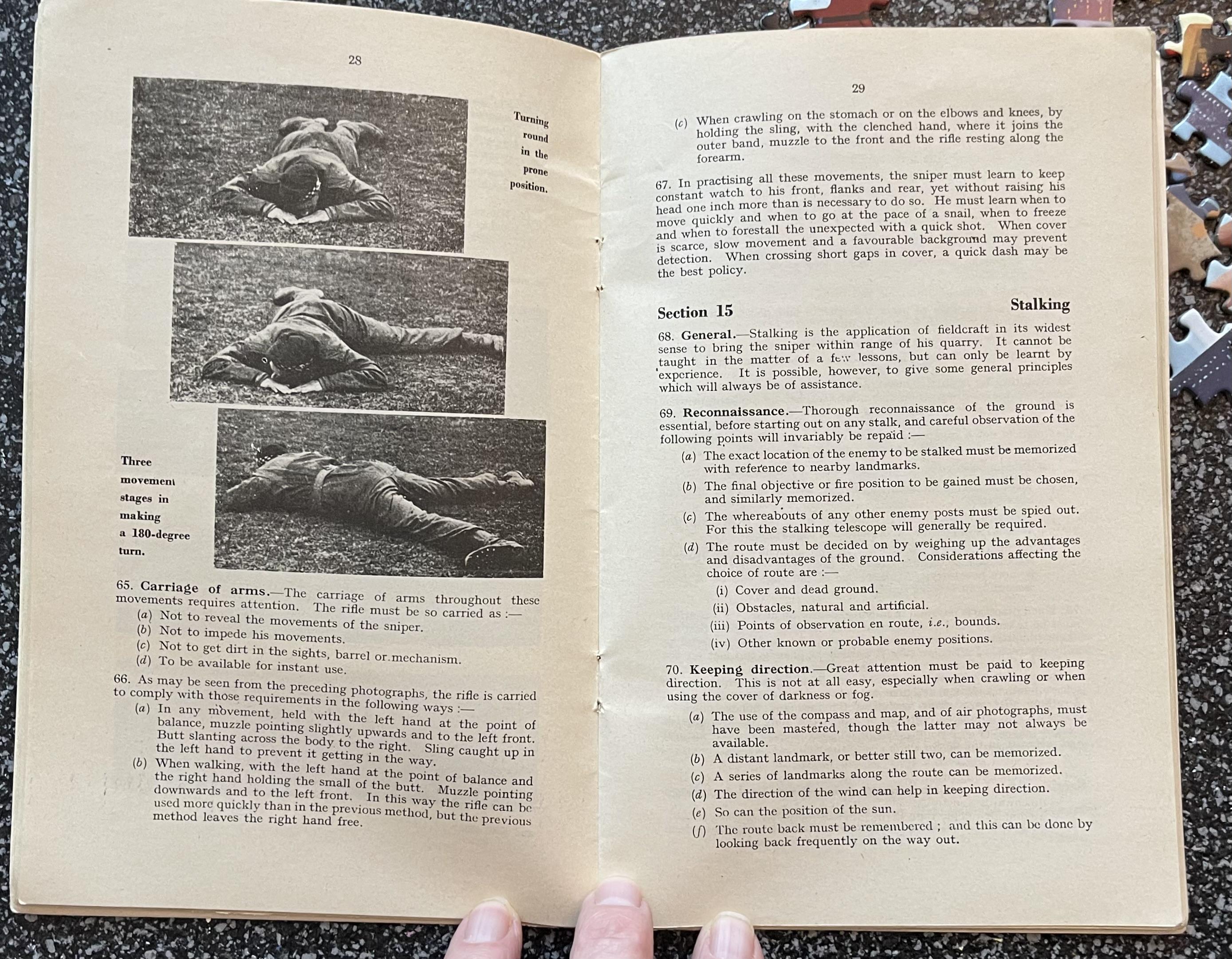 Small Arms Training. Volume I, Pamphlet No. 28, Sniping.1946 by The War ...