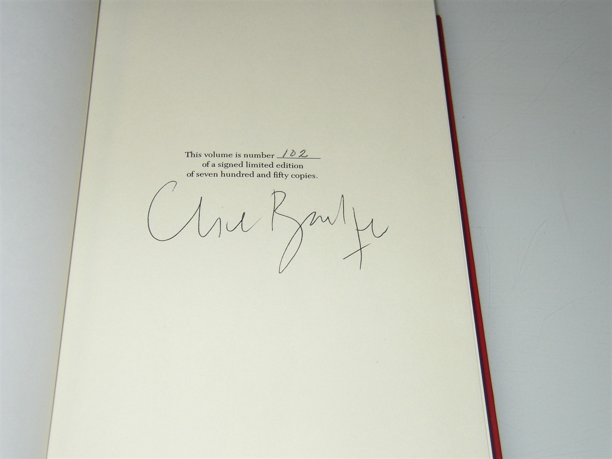 Cabal by Barker, Clive: As New Hardcover (1988) Limited Edition, Signed ...