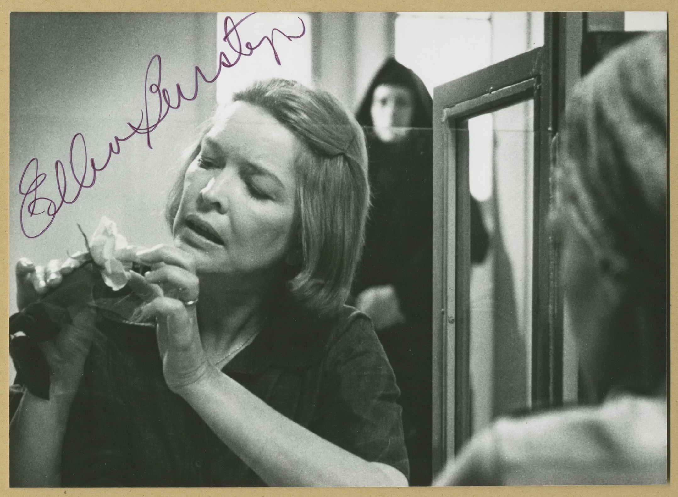 Ellen Burstyn Nice Authentic In Person Signed Photo Cannes 1978 By