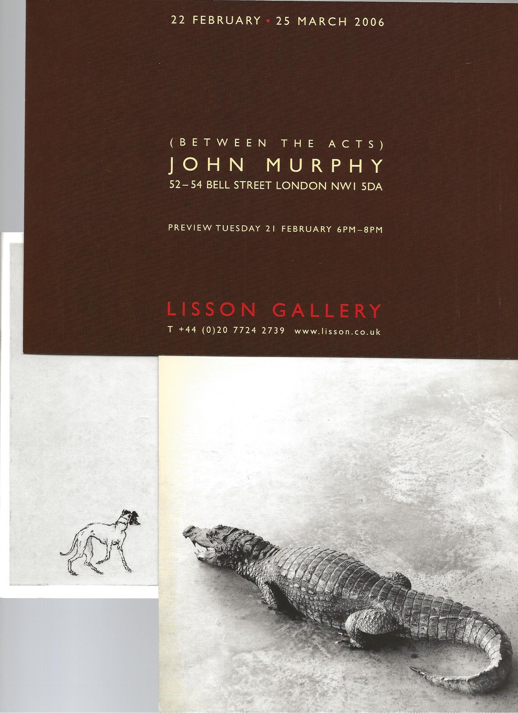 John Murphy - a collection of 11 invitations by Murphy, John: Fine No ...