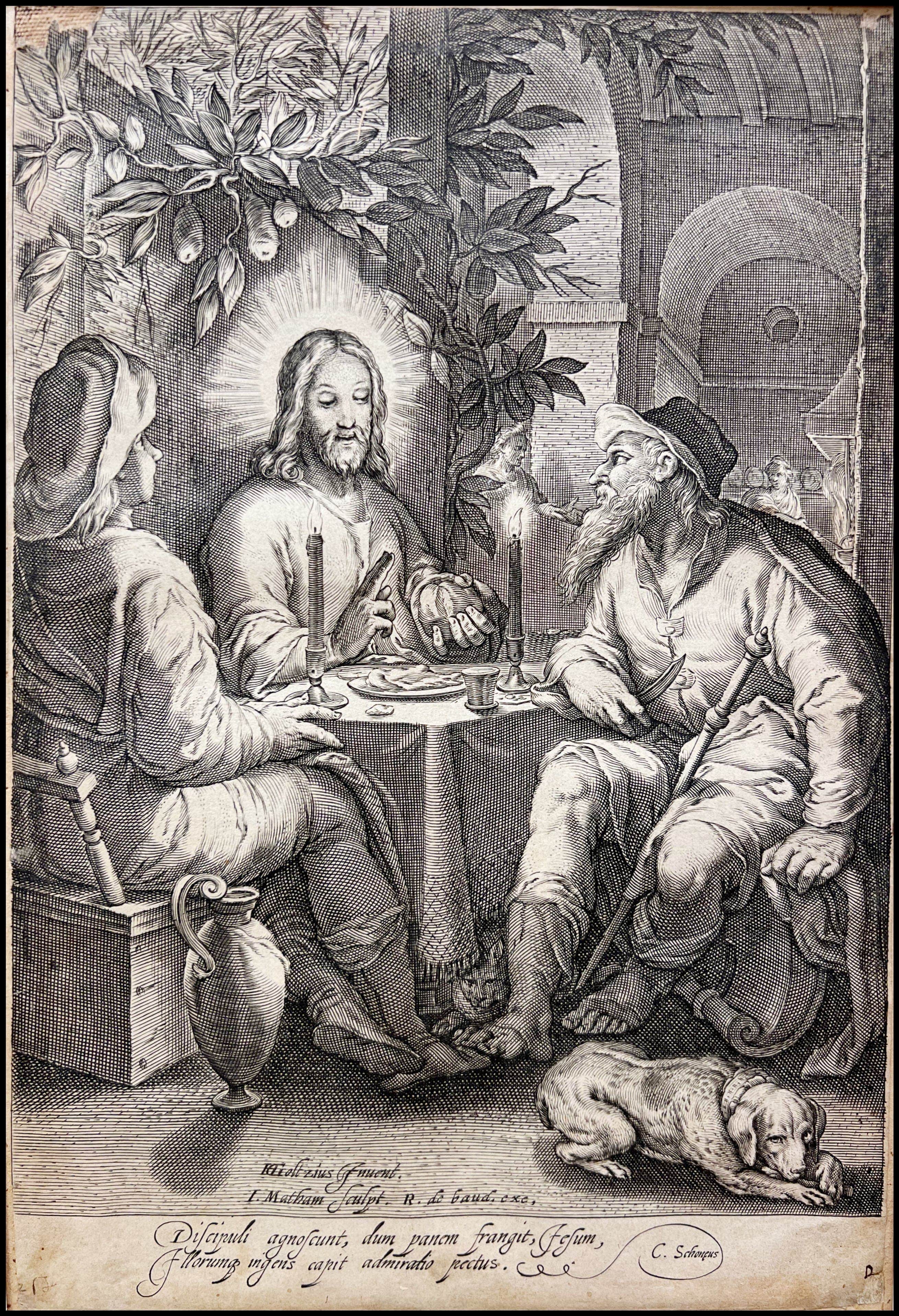 REVELACIÓN DE CRISTO A DOS DE SUS DISCIPULOS EN EMAUS by Hendrick ...