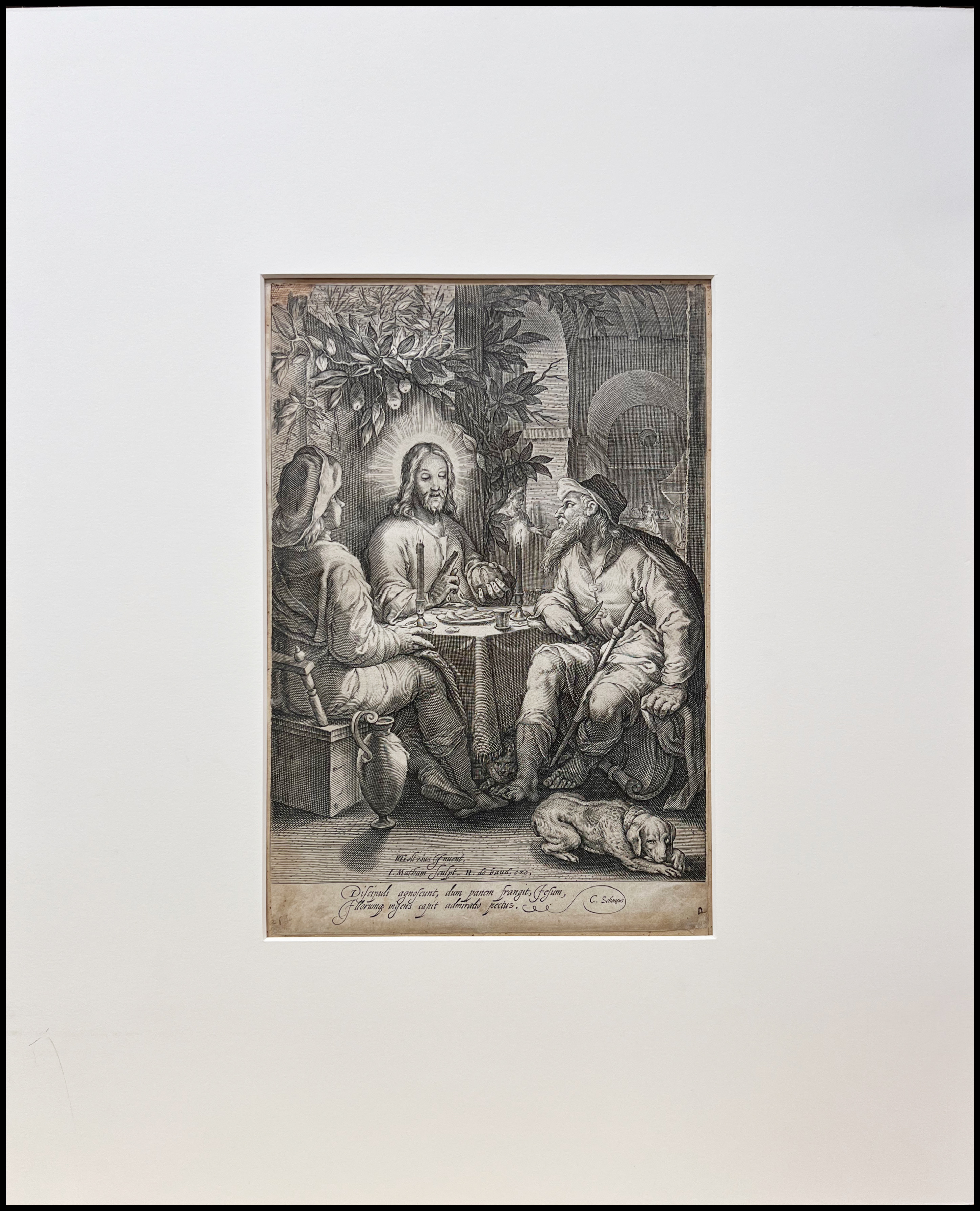 REVELACIÓN DE CRISTO A DOS DE SUS DISCIPULOS EN EMAUS by Hendrick ...