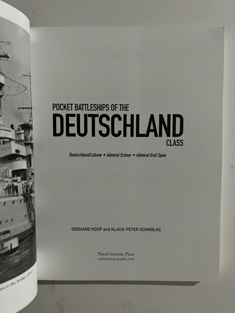 Pocket Battleships of the Deutschland Class: Deutschland/Lutzow ...