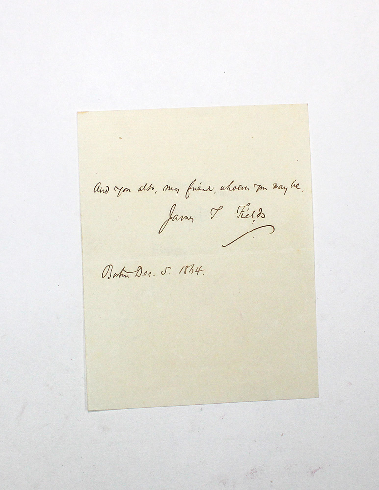 An Original Hand Written Letter and Signed by Publisher James Thomas ...