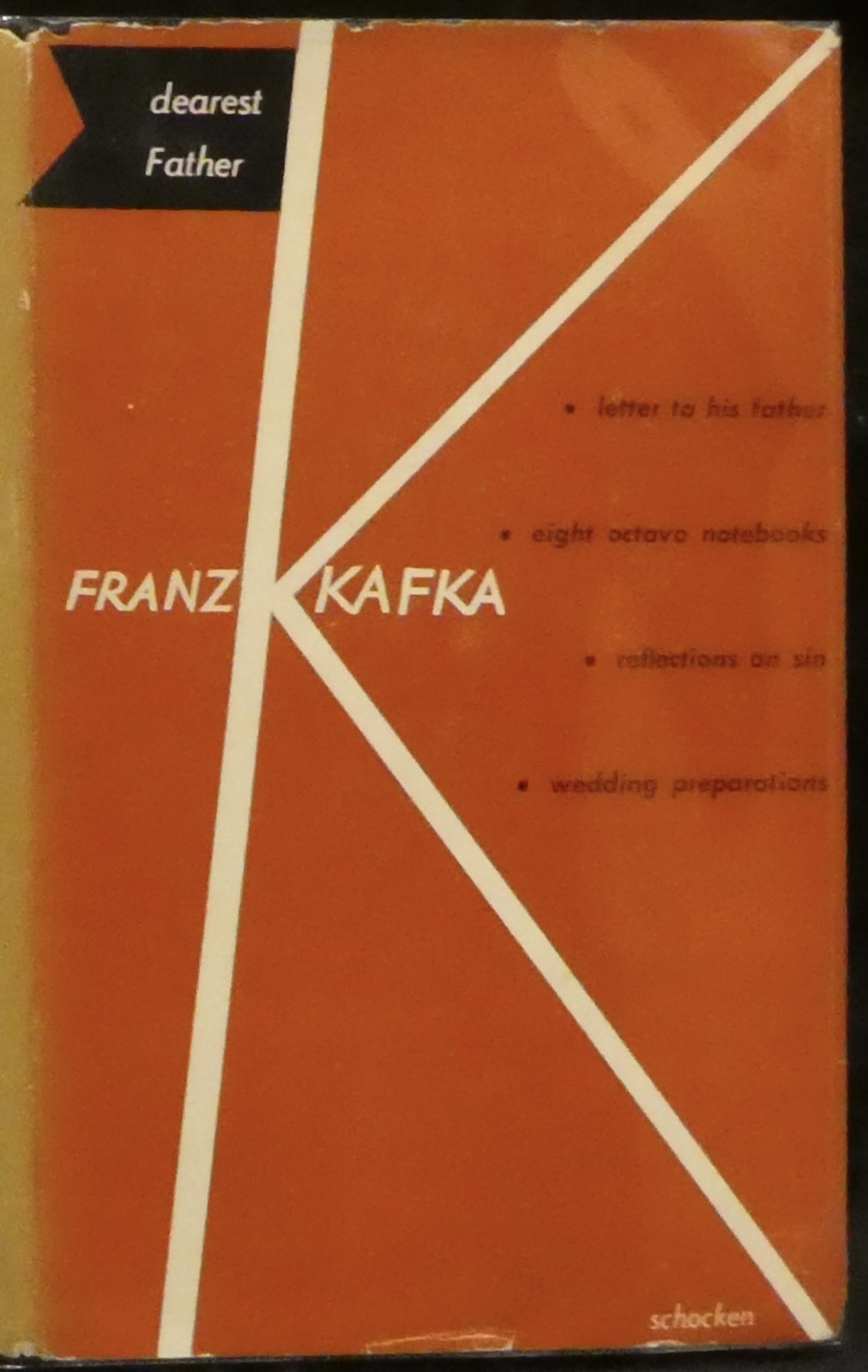 Dear Father, Stories and Other Writings by Kafka, Franz: Very Good ...