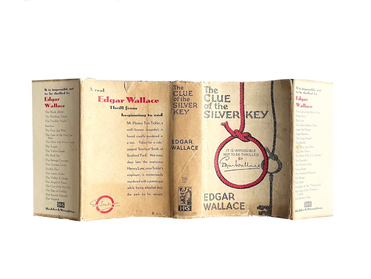 The Clue of the Silver Key by Edgar Wallace: Fine Hardcover (1930) 1st ...