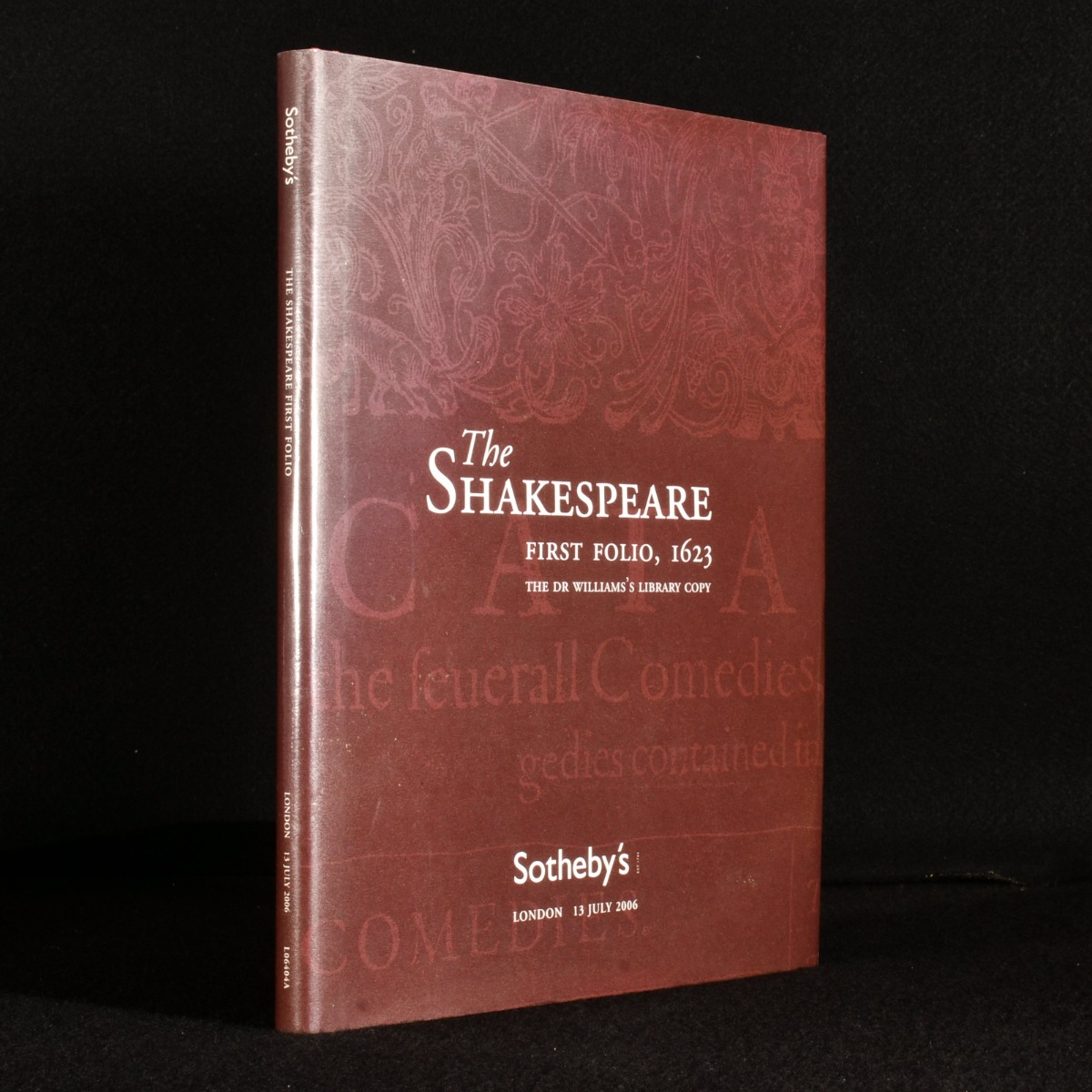 William Shakespeare: The First Folio, 1623. The Dr. Williams's Library ...