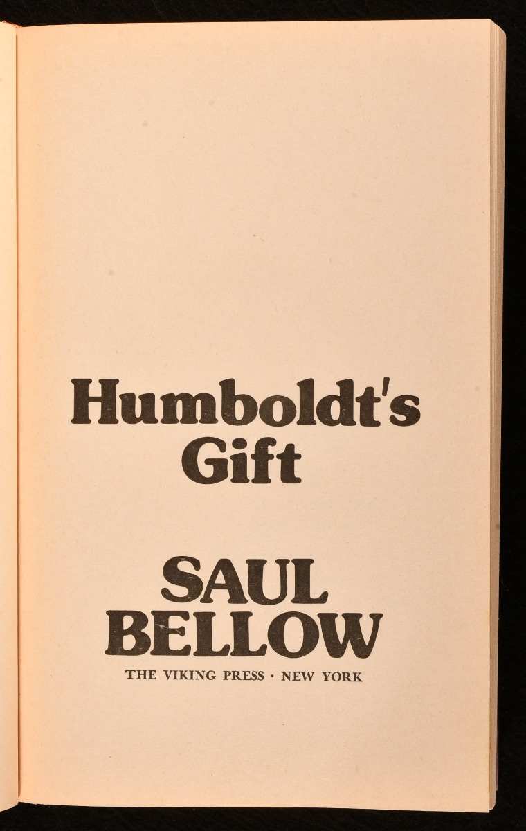 Humboldt's Gift by Saul Bellow: Fine Cloth (1975) First edition ...