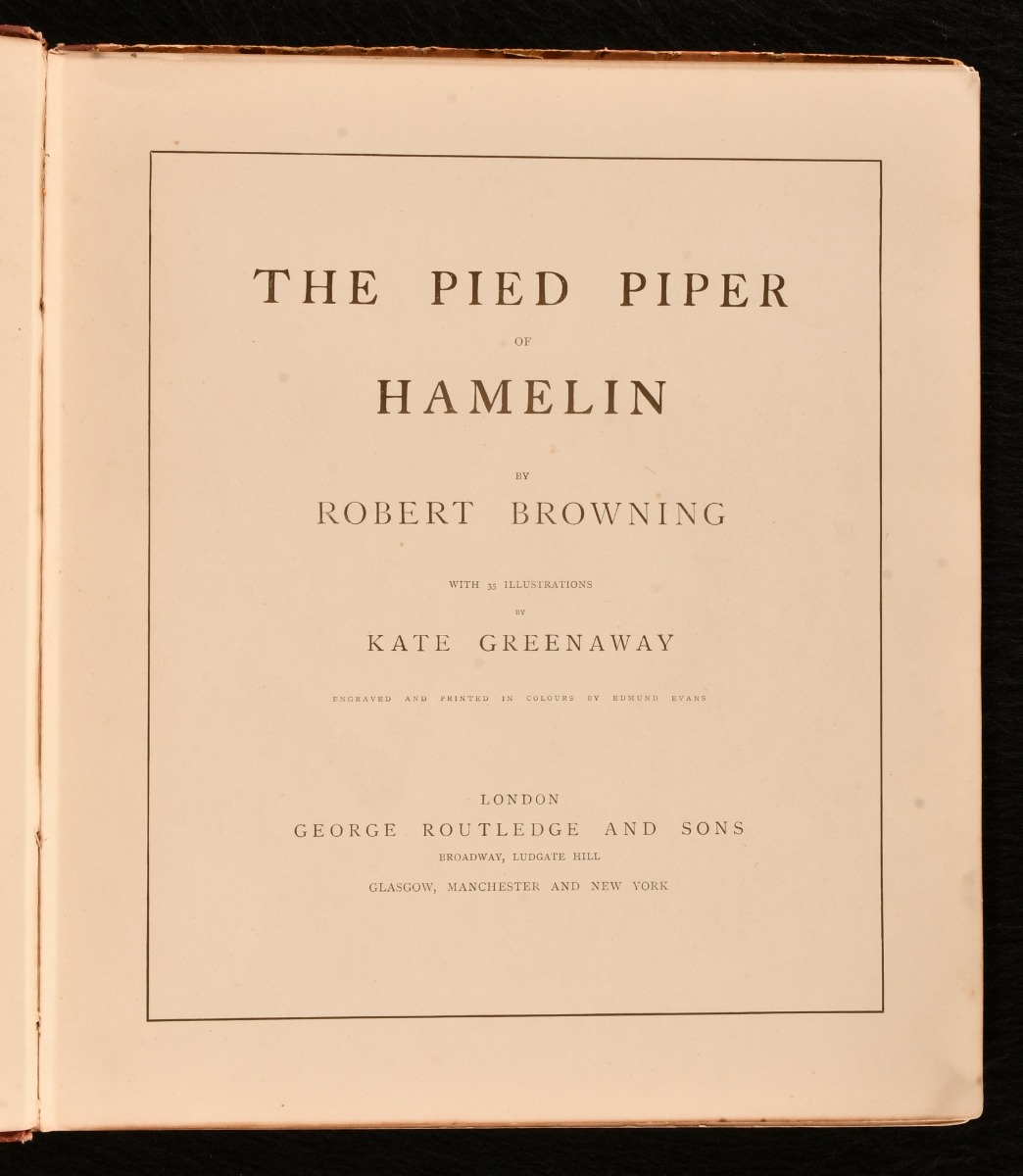 The Pied Piper of Hamelin by Robert Browning: Good Hardback (1888 ...