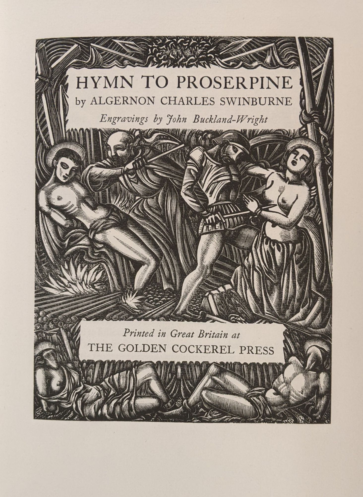 Hymn to Proserpine by Algernon Charles Swinburne: Very good Hardcover ...