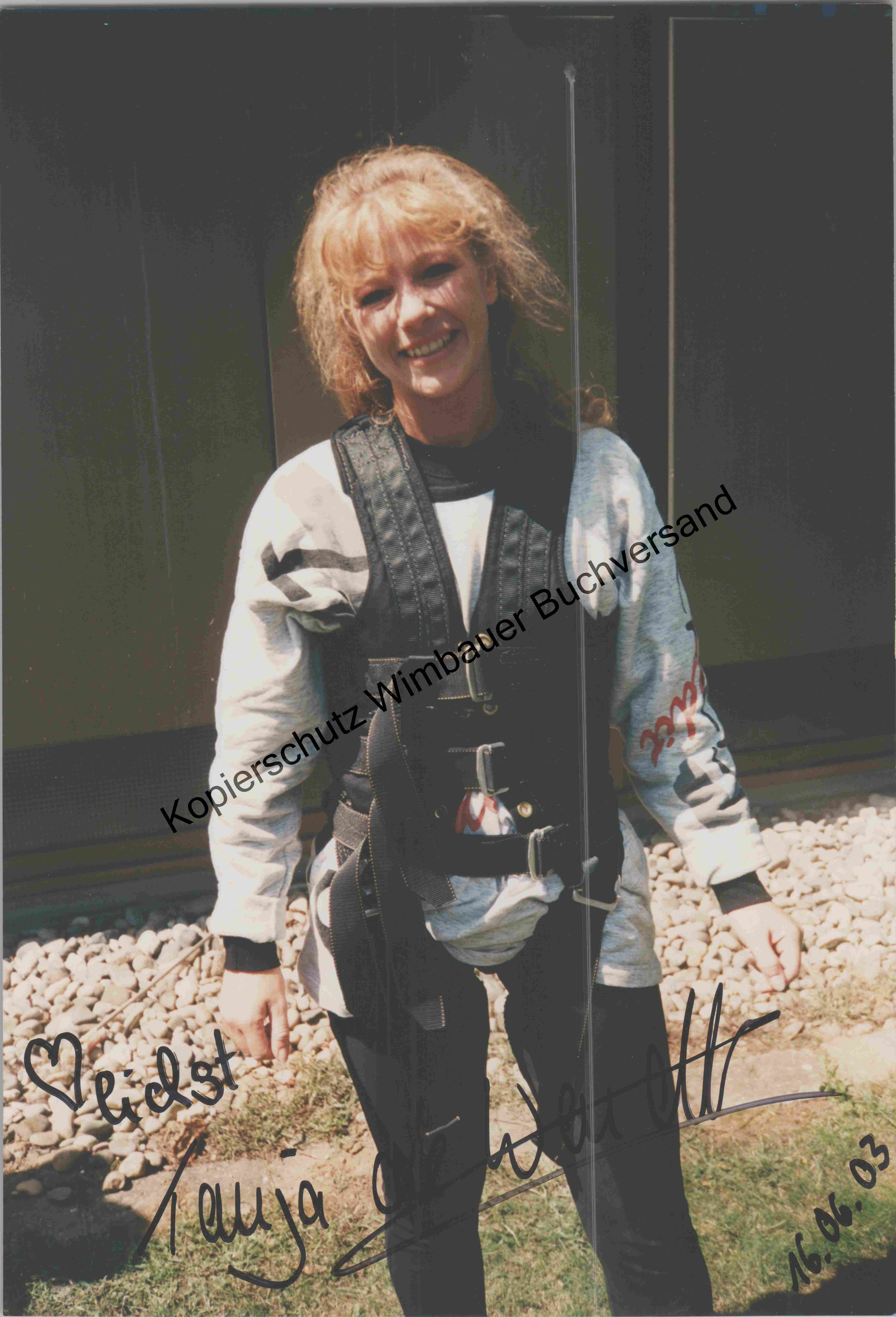 Original Autogramm Tanja de Wendt Stuntfrau /// Autograph signiert ...