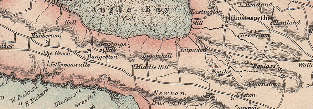Milford Haven from the Admiralty and Ordnance Surveys Inset map of ...