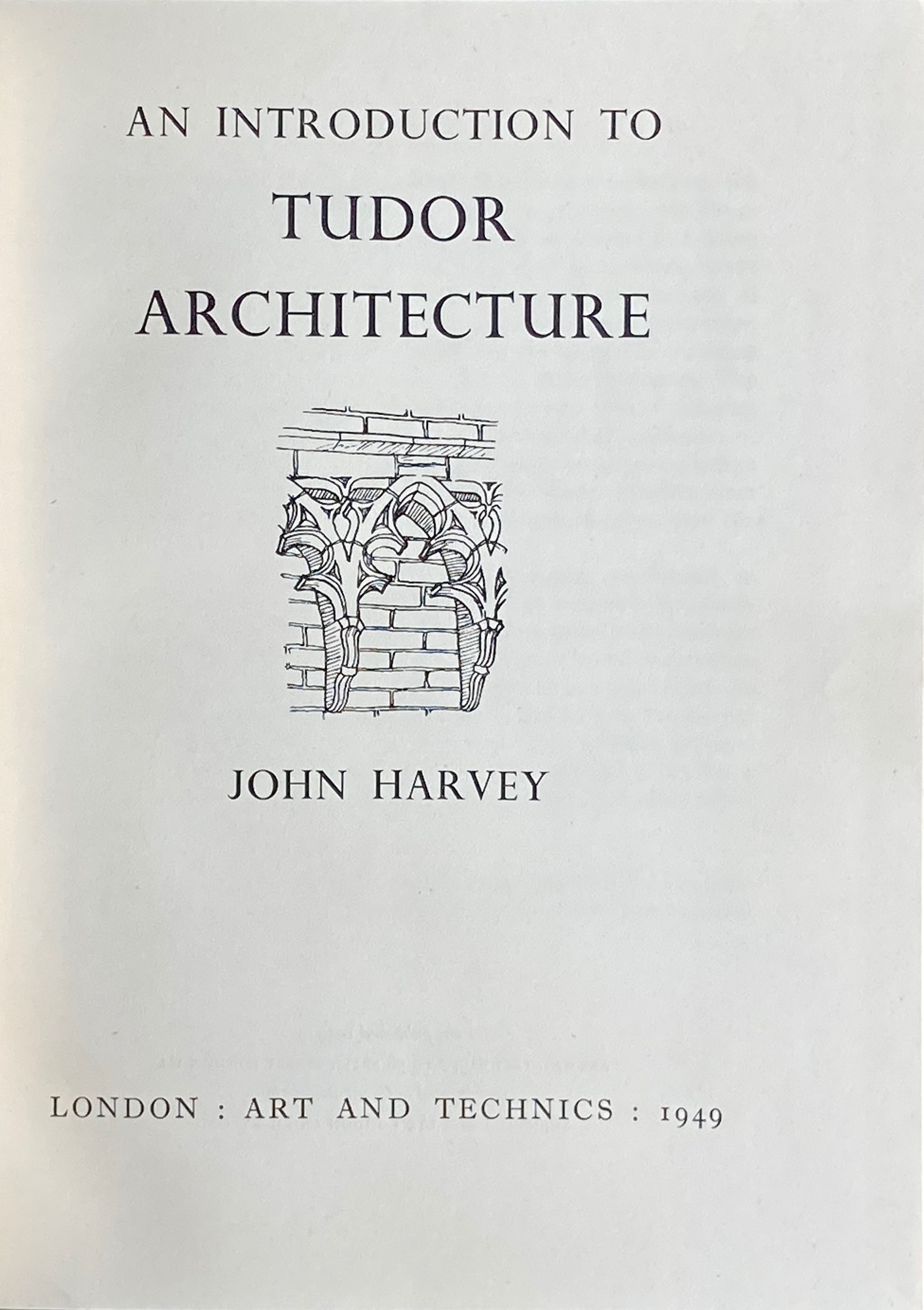 An introduction to Tudor architecture by Harvey, J.: Good Paper covers ...