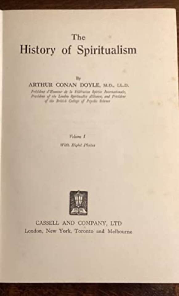 The History of Spiritualism. (2 volumes complete) by DOYLE (Arthur ...