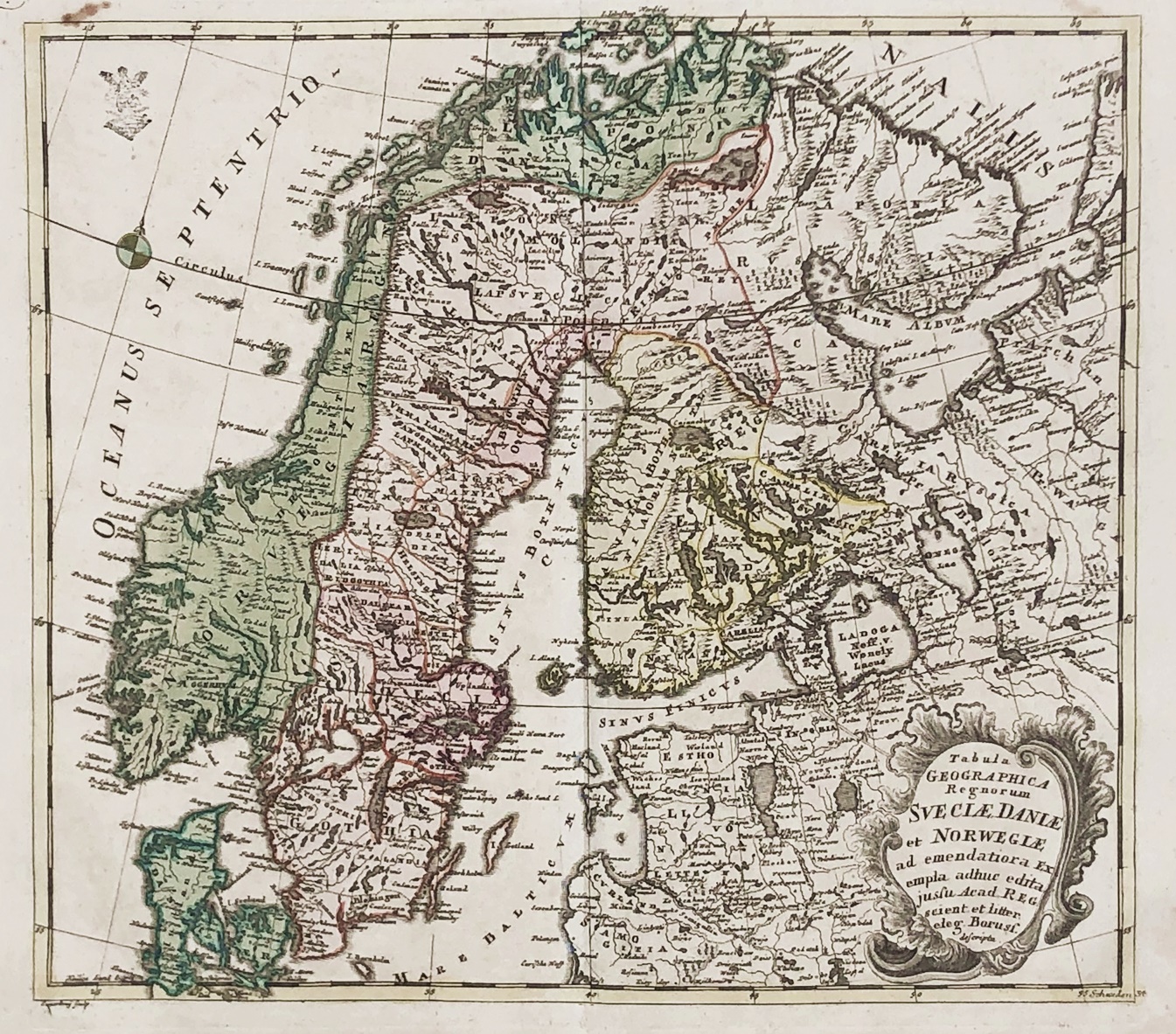 "Tabula Geographica Regnorum Sueciae, Daniae, et Norwegiae ...