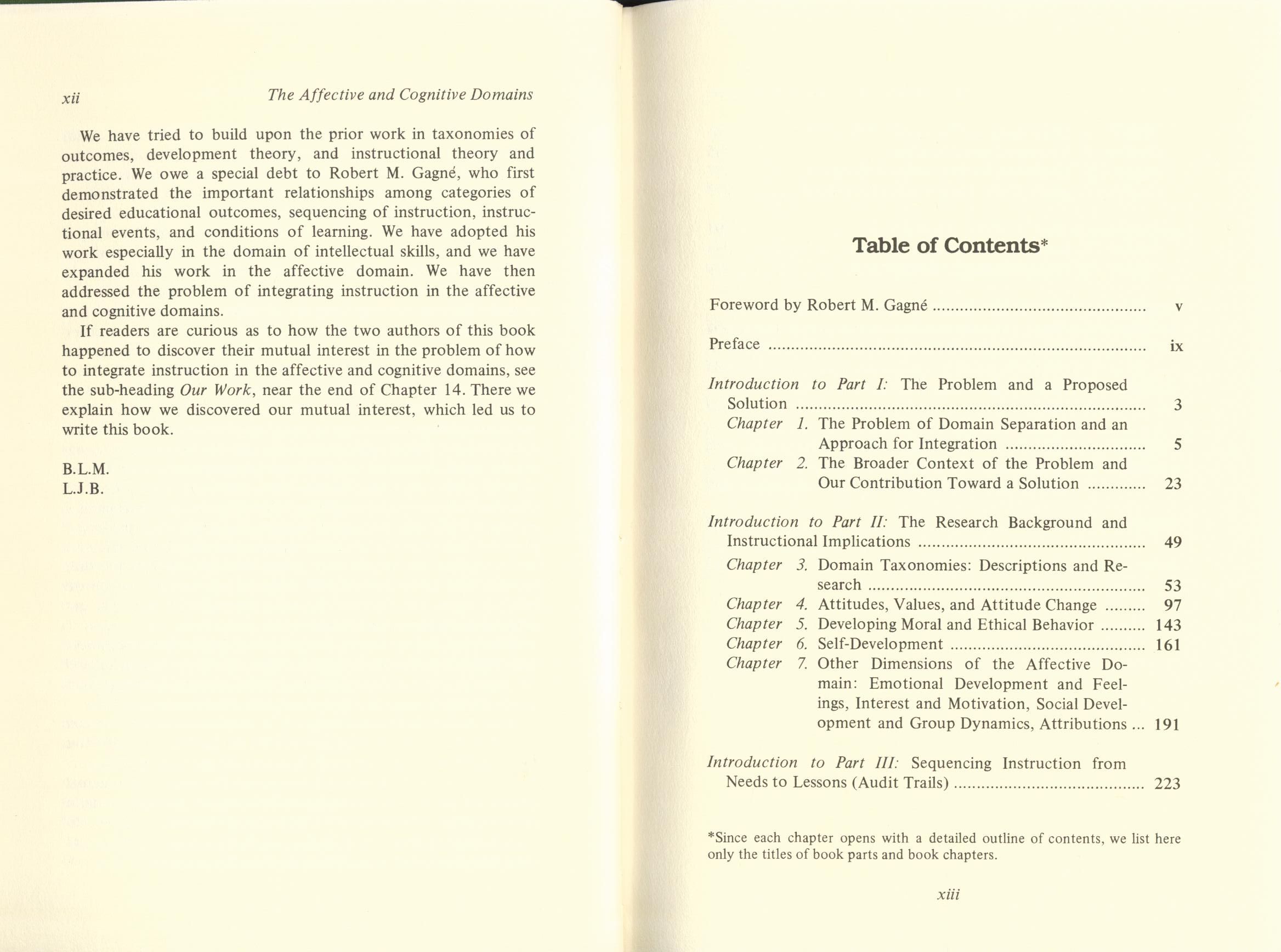 The Affective and Cognitive Domains: Integration for Instruction and ...