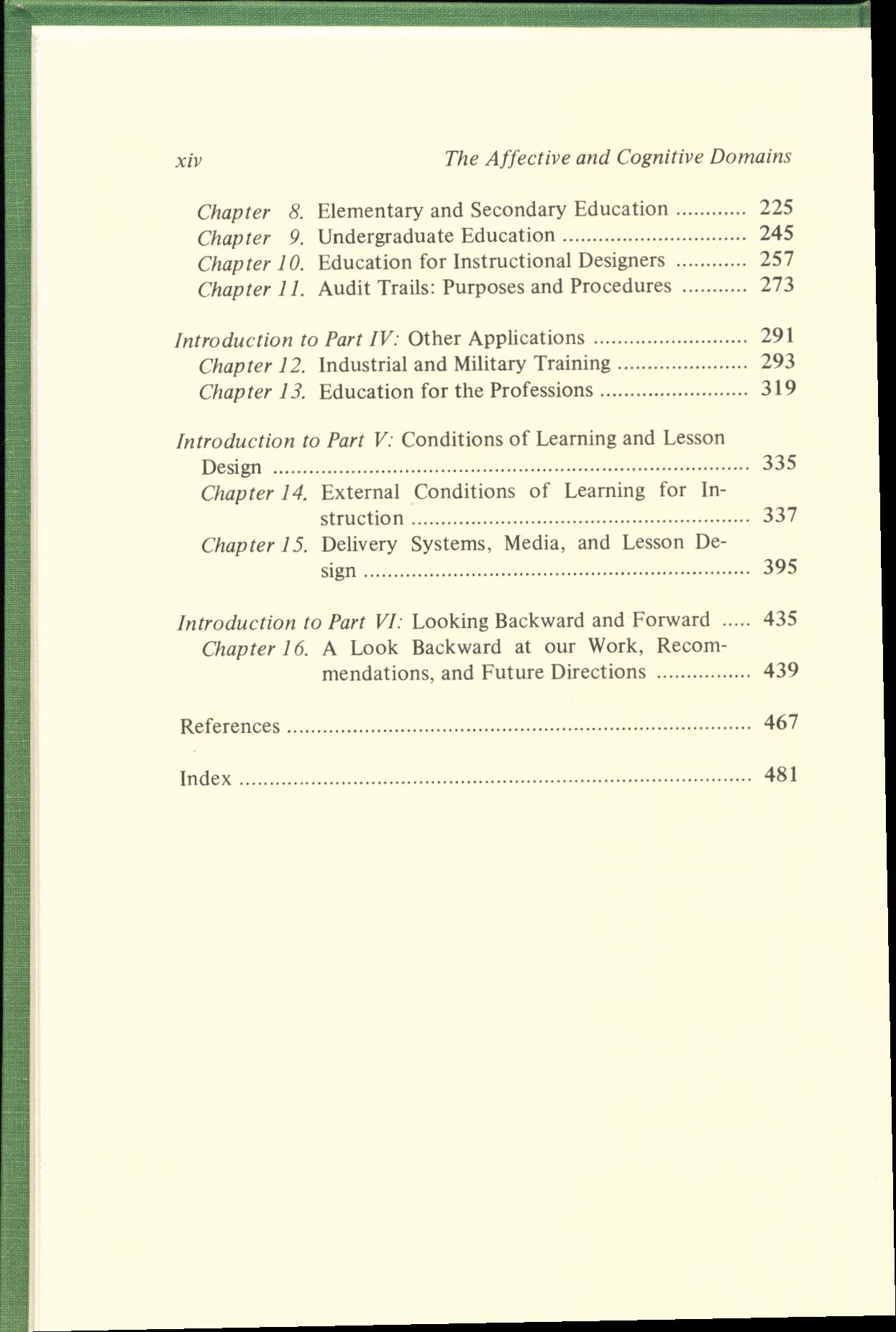 The Affective and Cognitive Domains: Integration for Instruction and ...