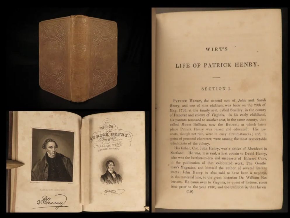The Life of Patrick Henry by Wirt, William: Very Good Hardcover (1857 ...