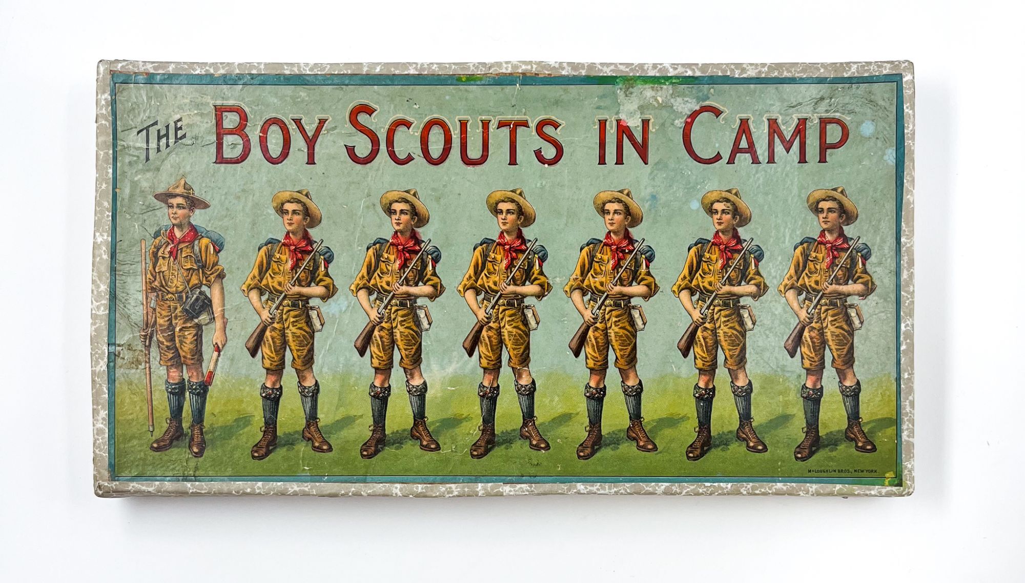 THE BOY SCOUTS IN CAMP: Near fine in very good box. (1915) | Type Punch ...