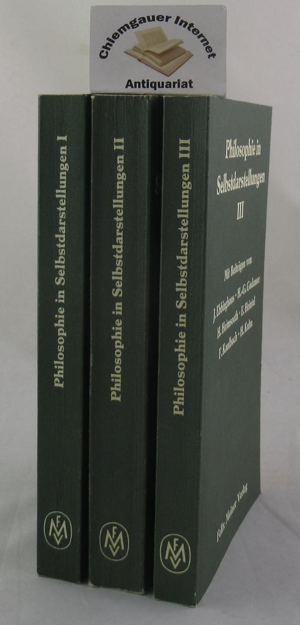 Philosophie in Selbstdarstellungen. DREI (3) Bände. ( vollständig ...