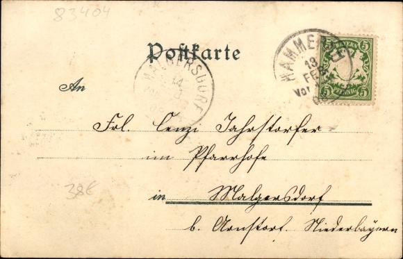 Litho Hammerau Ainring in Oberbayern, Köllerer'sche Restauration ...