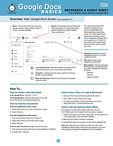 Google Docs Reference and Cheat Sheet: The unofficial cheat sheet ... Google Docs Reference and Cheat Sheet: The unofficial cheat sheet ...