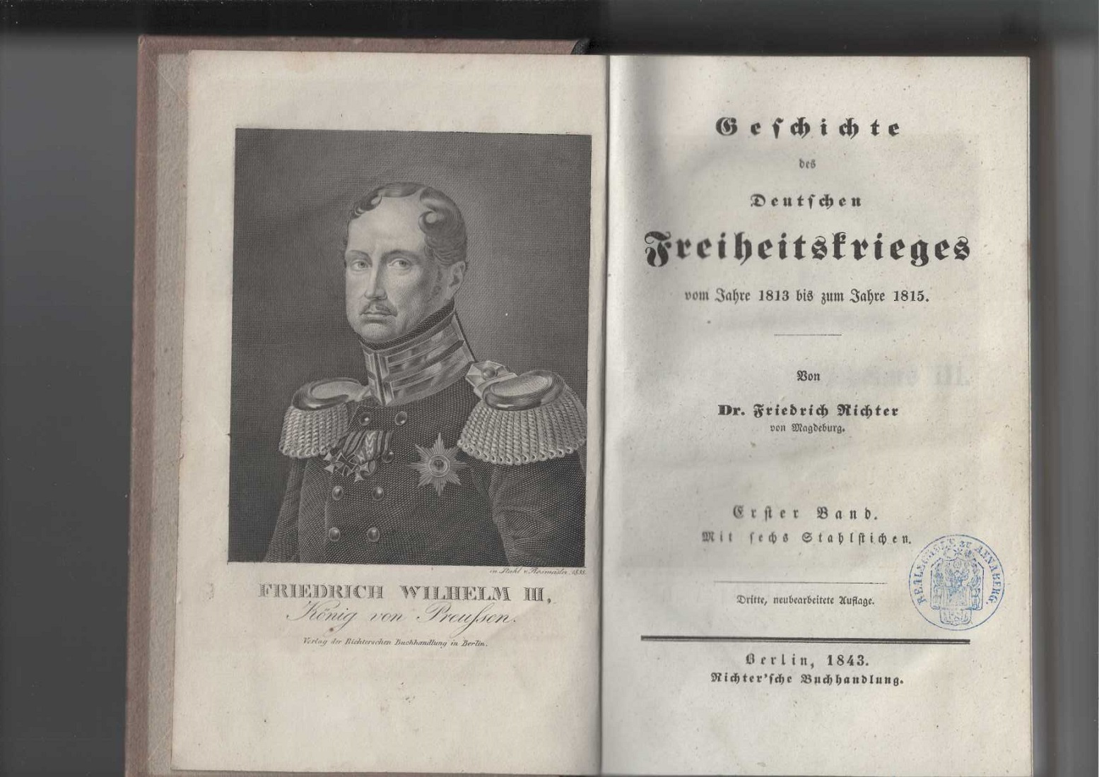 Geschichte des Deutschen Freiheitskrieges vom Jahre 1813 bis zum Jahre ...