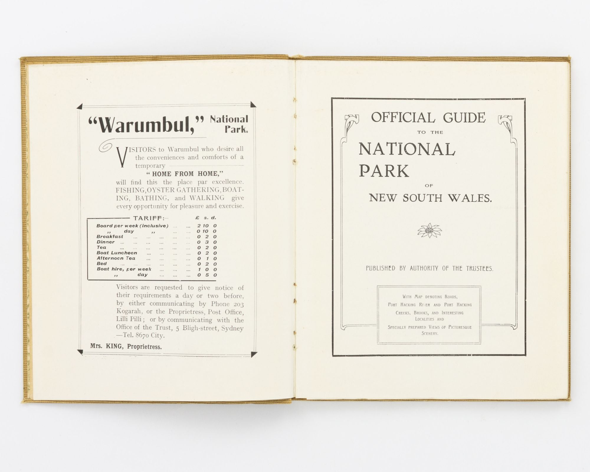 Official Guide to the National Park of New South Wales . With Map ...