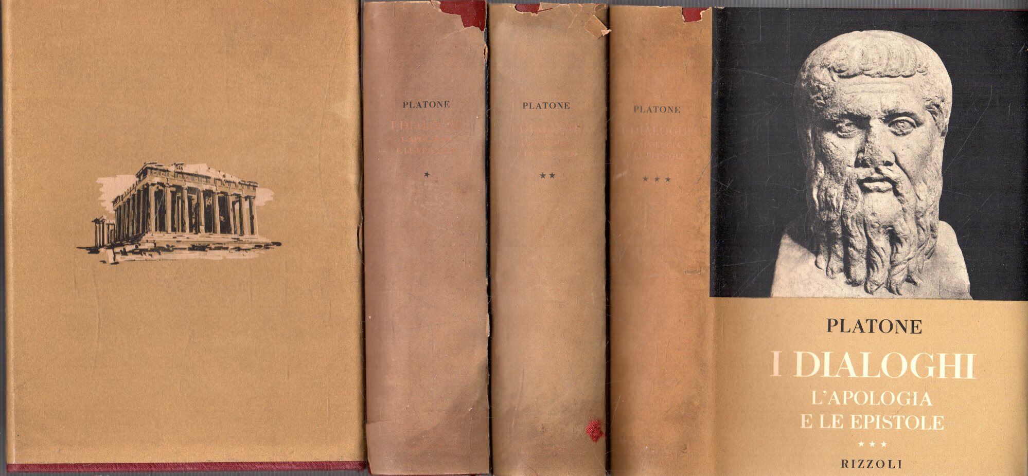 Platone. I Dialoghi: l'apologia e le epistole (3 volumi) by Platone, Enrico Turolla, a cura di ...