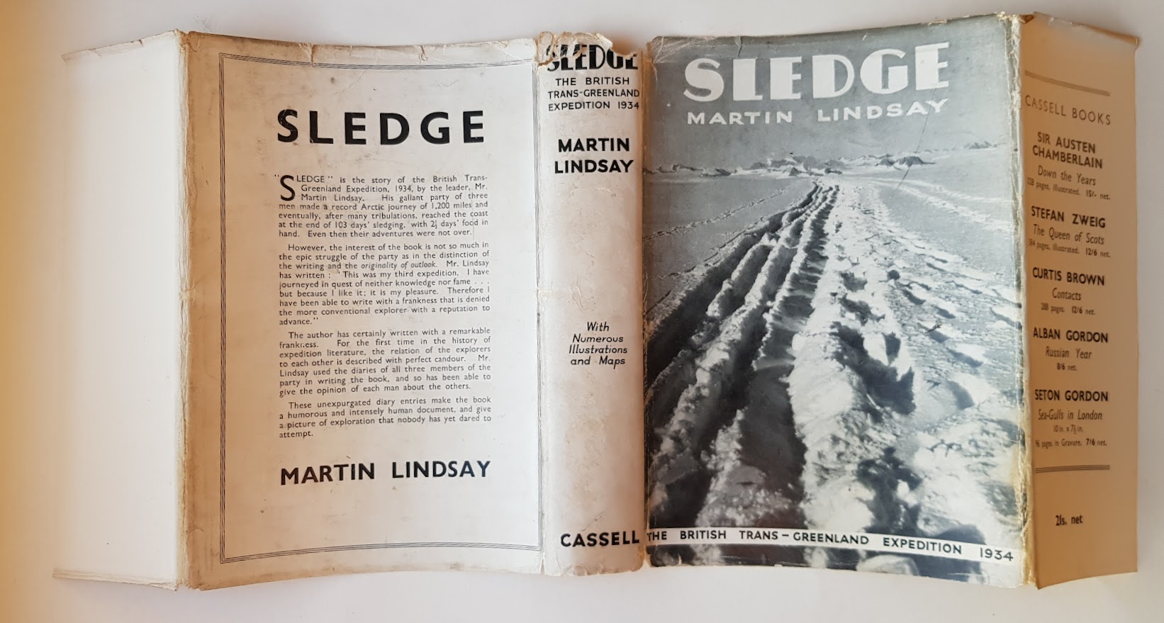Sledge, The British Trans-Greenland Expedition, 1934 by Lindsay, Martin ...