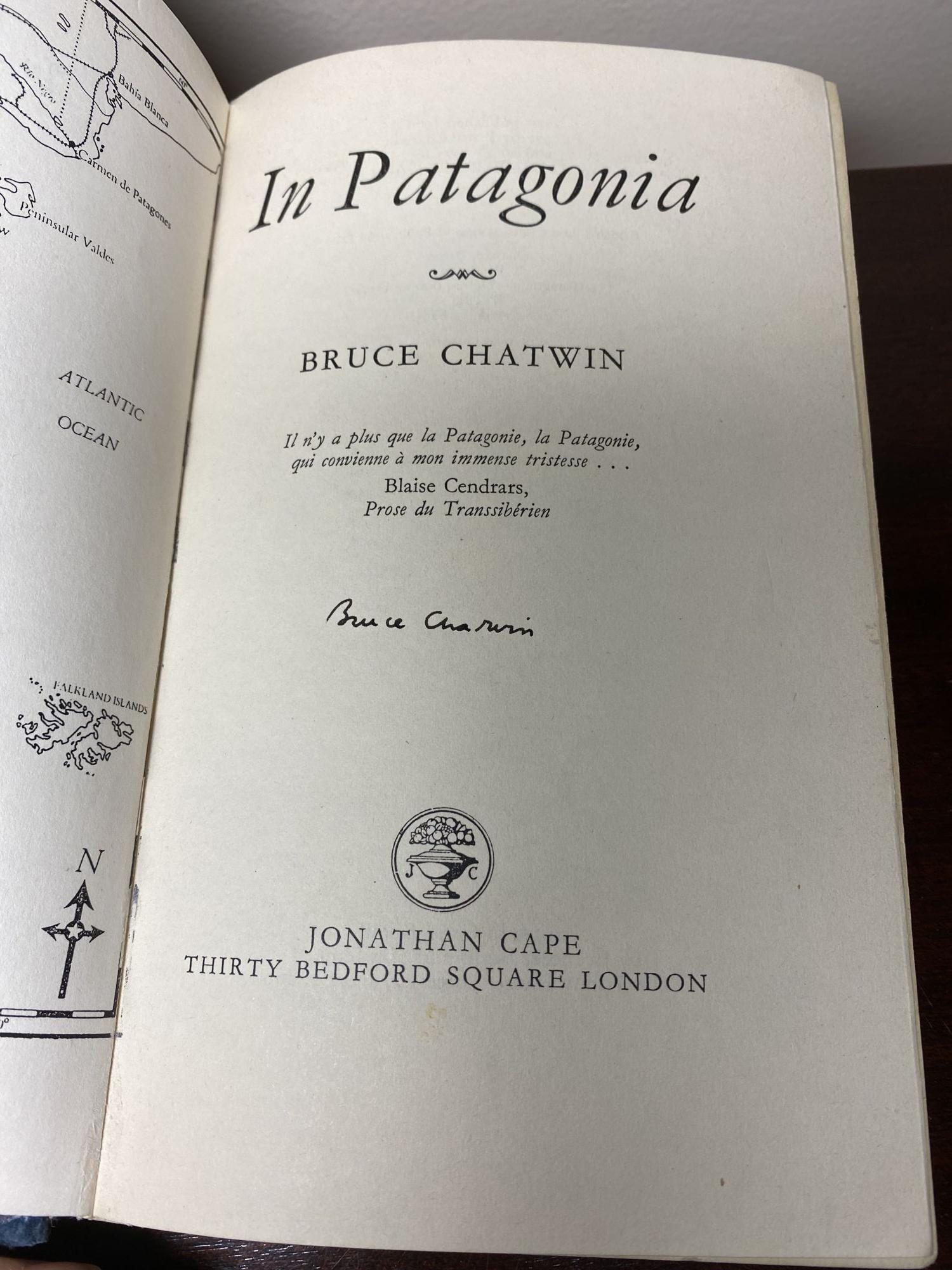 IN PATAGONIA by Chatwin, Bruce: Hardcover (1977) 1st Edition., Signed ...
