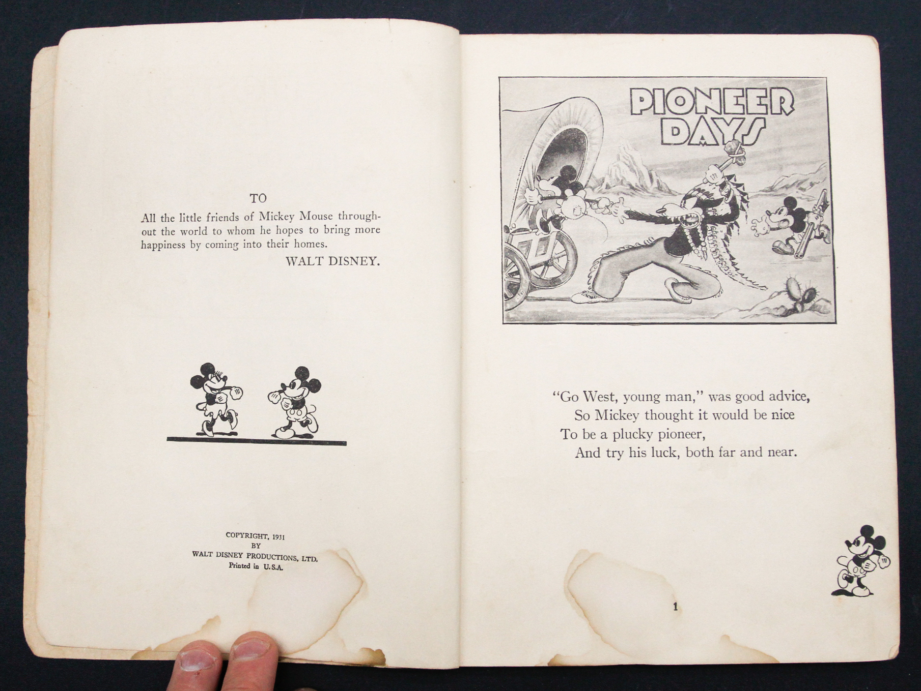 Mickey Mouse Stories, Book No. 2 by Disney, Walt; [Disneyana]: Fair ...