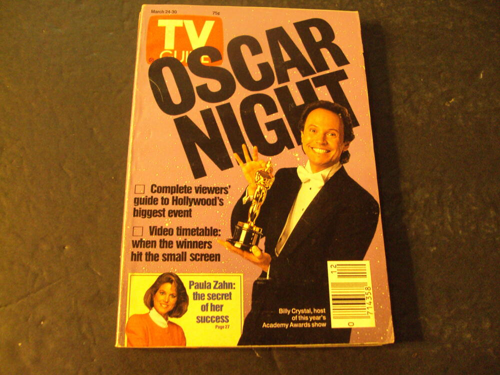 TV Guide Mar 24-30 1990 Oscar Night, Paula Zahn: (1990) Magazine ...