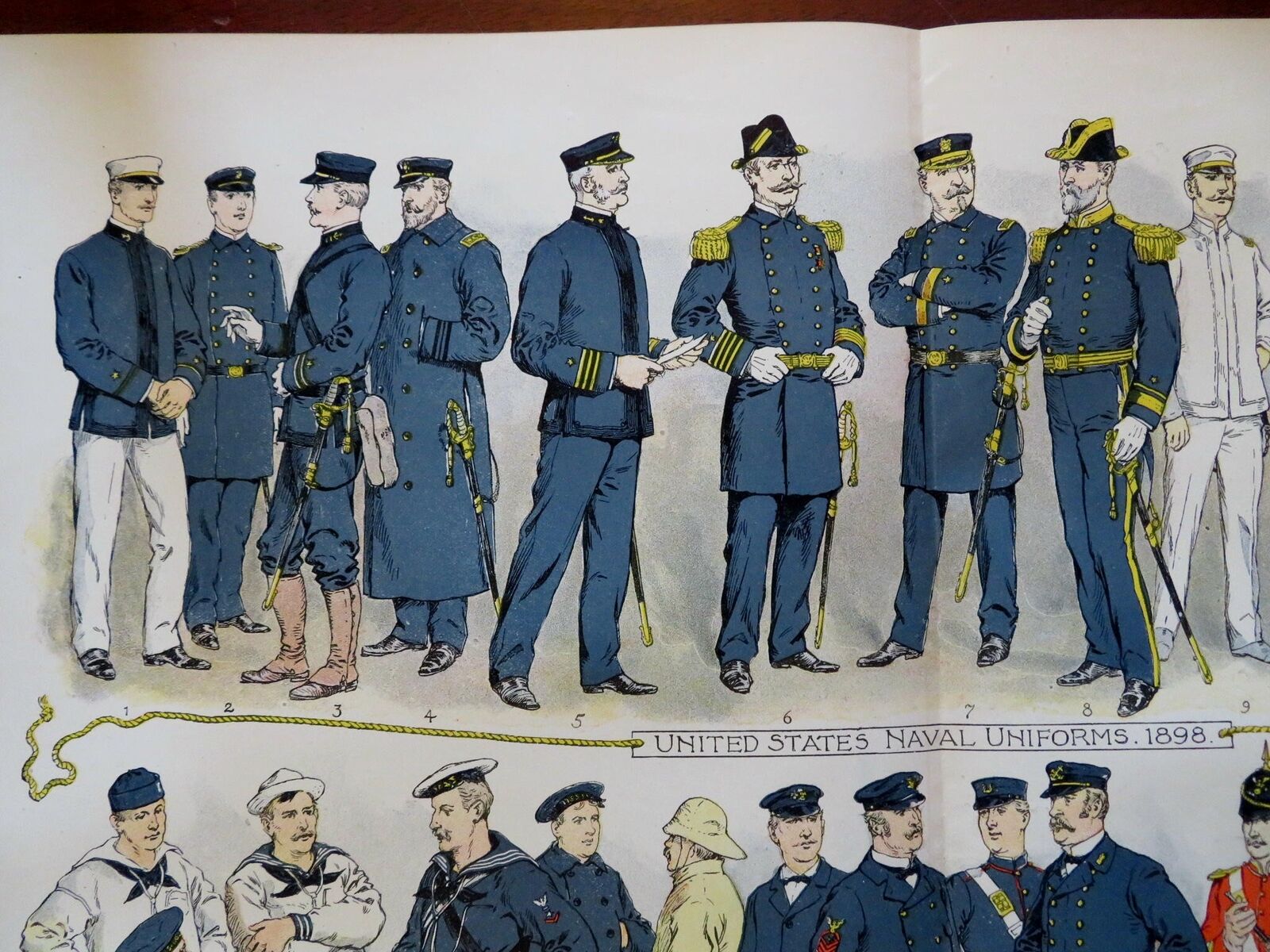 United States Navy Uniforms Marines Sailors Cadets 1898 Harpers rare ...