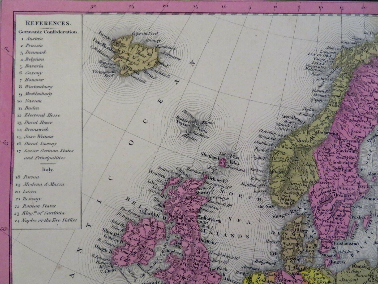 Europe France Germany Ottoman Empire Russia 1848 Cowperthwait Mitchell ...
