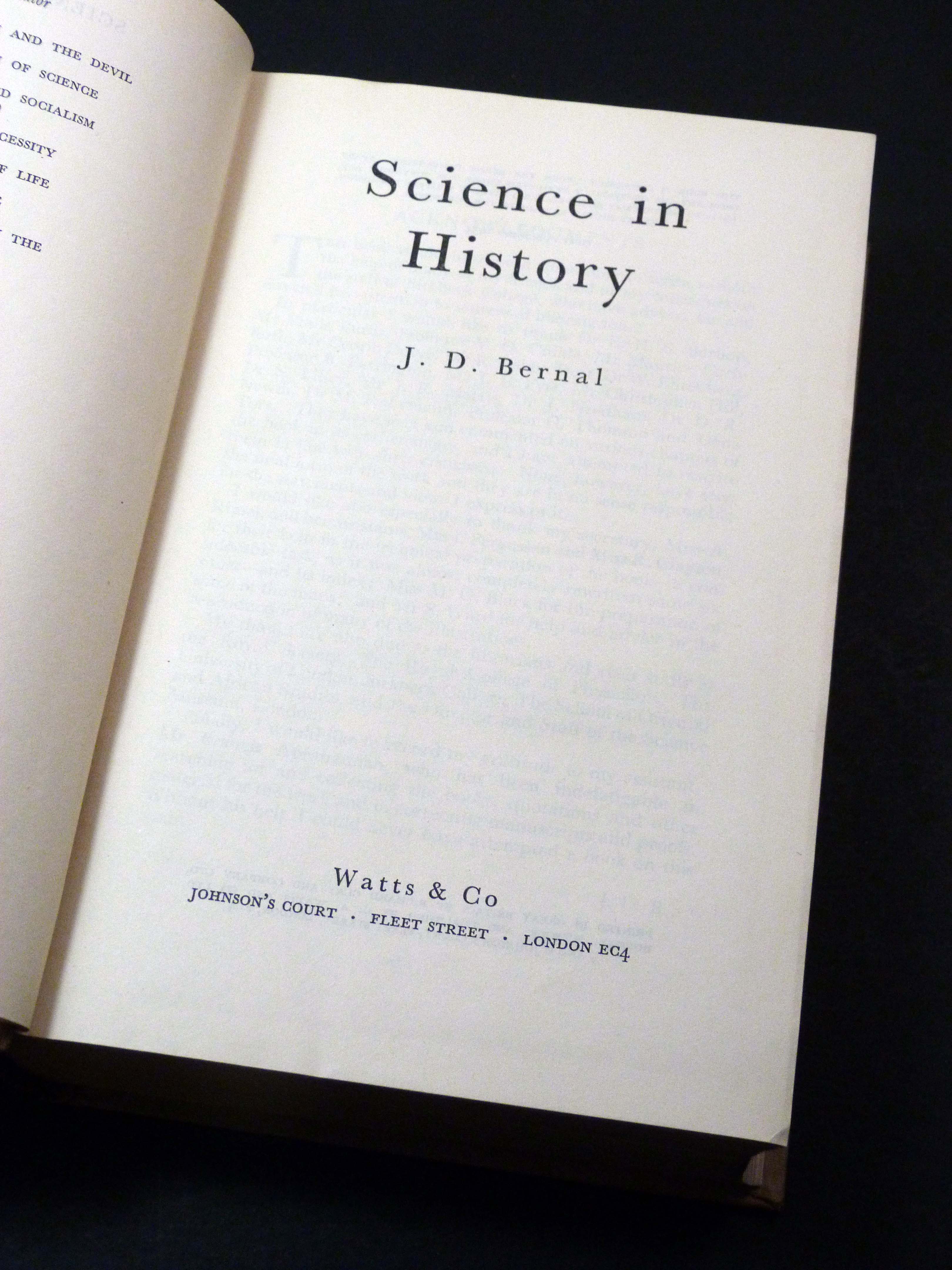Science in History by J D Bernal: Good Plus Hardback (1954) First ...
