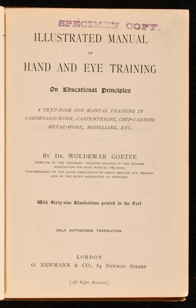 Illustrated Manual of Hand and Eye Training On Educational Principles ...