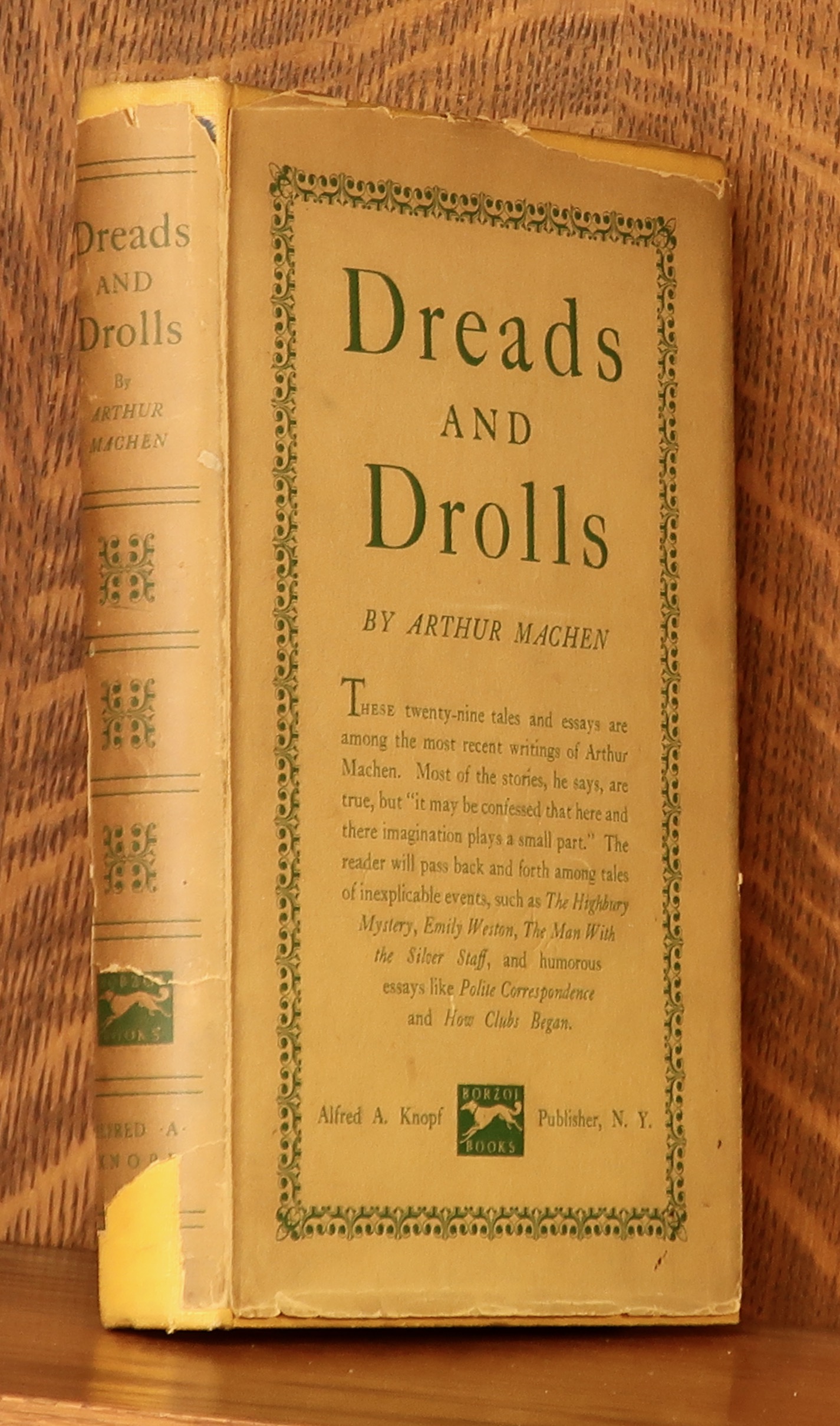 DREADS AND DROLLS by Arthur Machen: Very good + Hardcover (1927) first ...