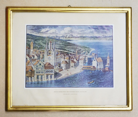 Zürich, Oberer Theil, der mehreren Stadt, Anfang 1500. Offset ...