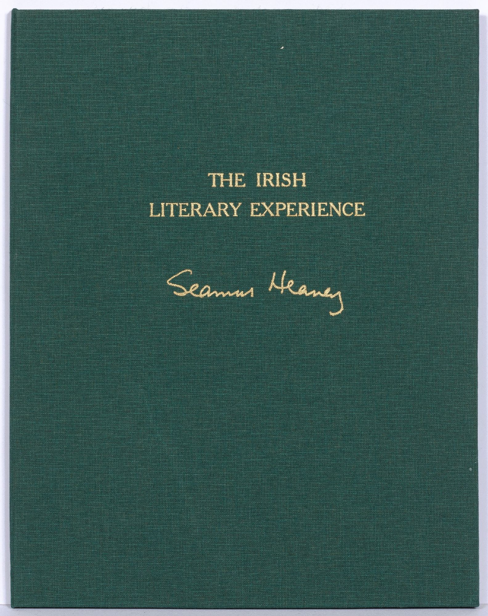 [Broadside]: Seamus Heaney: The Irish Literary Experience. The ...