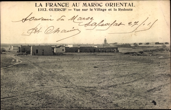 Ansichtskarte / Postkarte Guercif Marokko, La France au Maroc Oriental ...