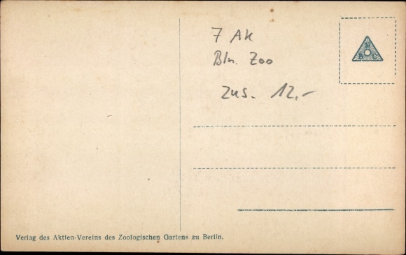 Ansichtskarte / Postkarte Berlin Zoologischer Garten, Edelhirsch, NPG ... Ansichtskarte / Postkarte Berlin Zoologischer Garten, Edelhirsch, NPG ...