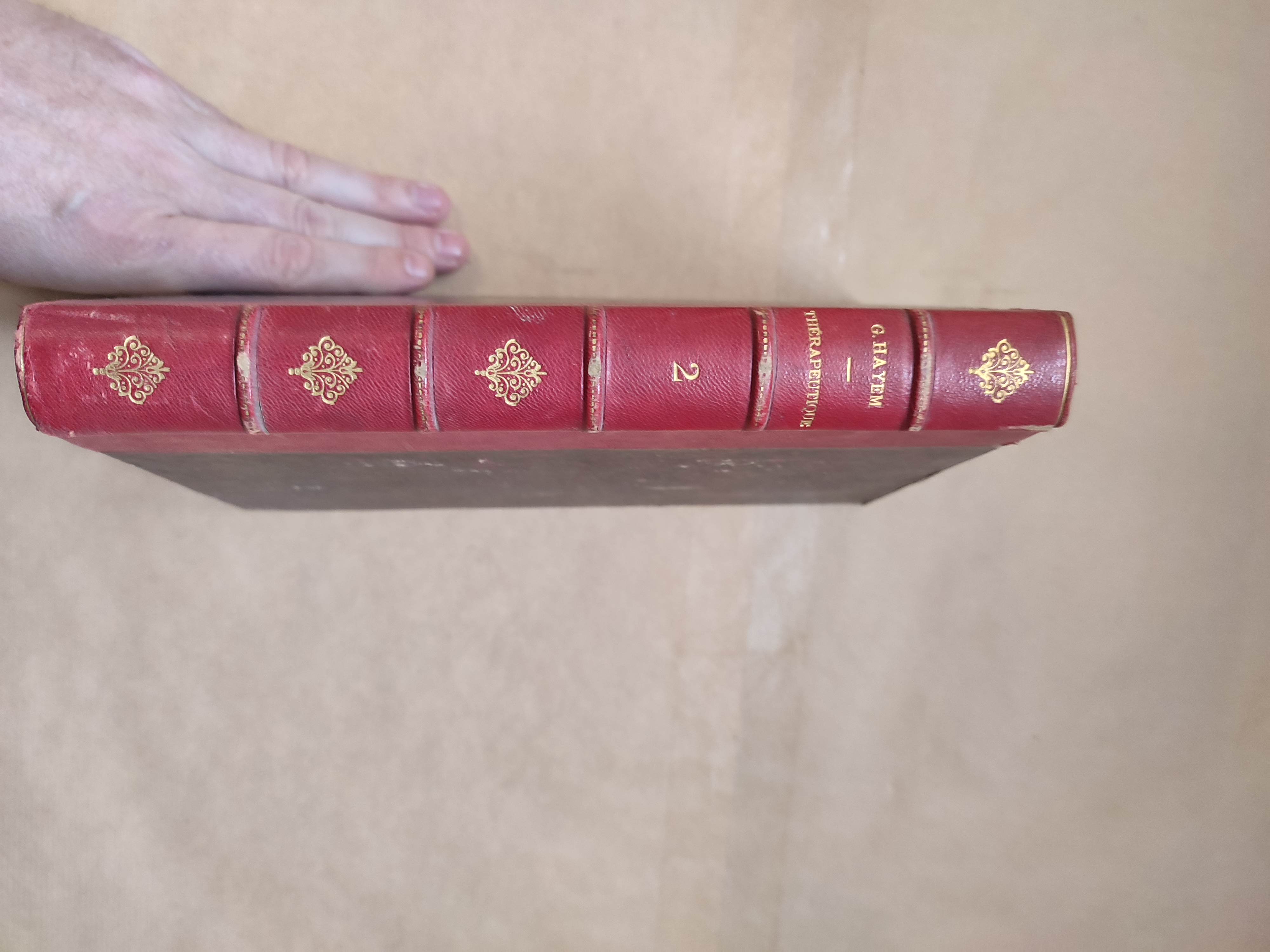 LEÇONS DE THÉRAPEUTIQUE. LES MEDICATIONS. by Georges Hayem: (1890 ...